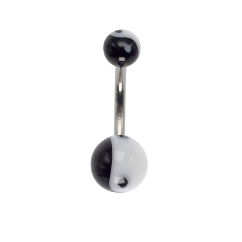Piercing Rasta Yin et Yang en Acier Inoxydable • Bob Marley
